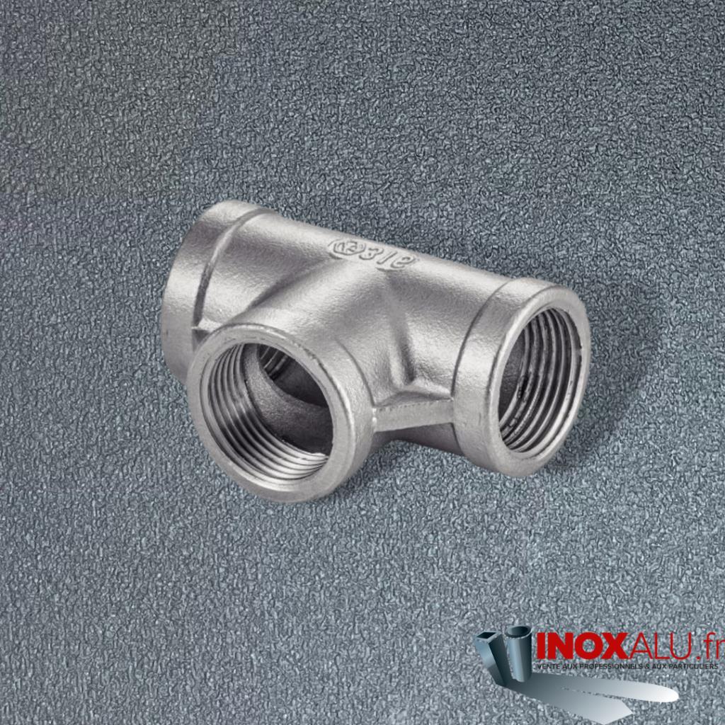 Te égal INOX FF Gaz 20x27 - 3/4'' inox 316 marine - InoxAlu.fr