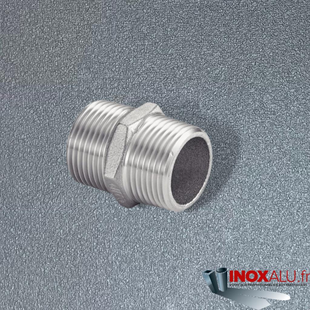 Mamelon Hexagonale INOX 316 33x42 - 1 1/4'' à visser - InoxAlu.fr