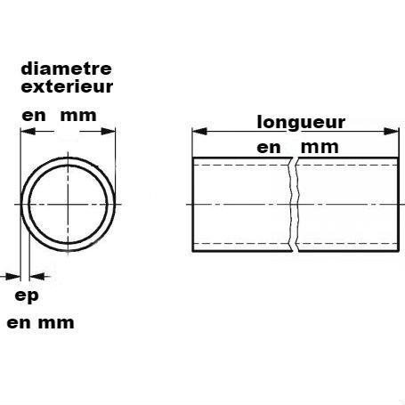 Vente de TUBE ROND ALUMINIUM 6060 diam 35x2 mm BARRE RONDE ALU à la ...