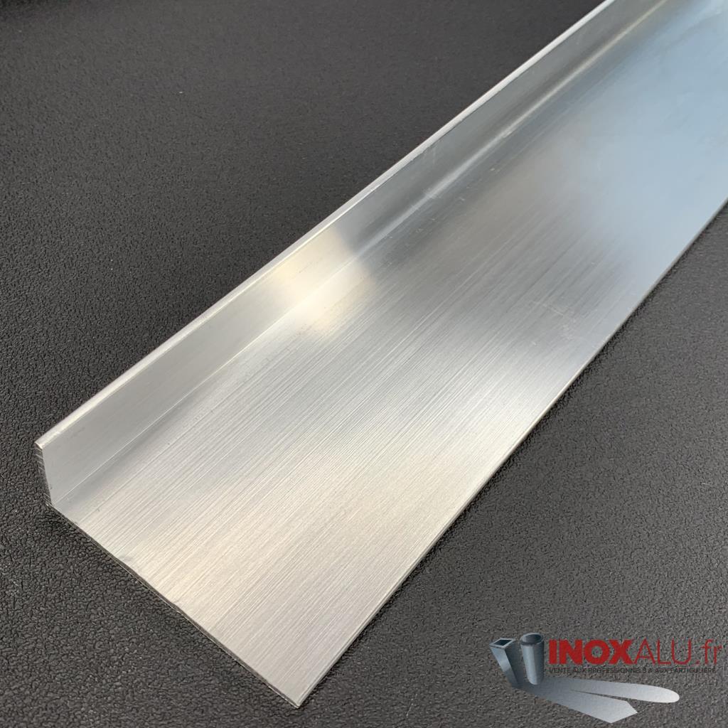 Vente à la coupe CORNIERE INEGALE ALU 40x25x2, BARRE EN ANGLE aluminium ...