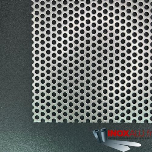 Tôle Inox Perforée 304/304L inox 1.4307 Alimentaire, plaque inox Trouée ...